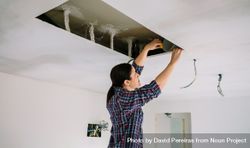 Woman preparing extractor hood installation - Free Photo (4Bv71x) - Noun Project