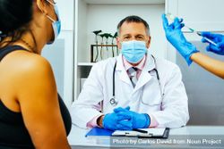 Medical Assistant Preparing Injection For Patient In Doctor’S Office ...