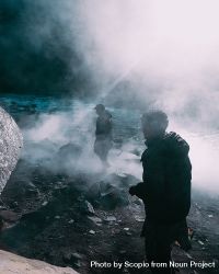 Two Men Standing In The Mist - Free Photo (5zpBPb) - Noun Project