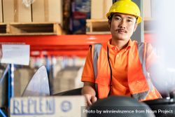Man operating machinery in distribution center - Premium Photo (4BpZk0 ...