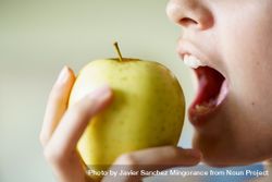 Side view of girl about to bite into apple - Free Photo (bGRxkl) - Noun ...