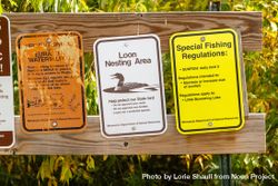 Loon nesting area signs in Itasca County, Minnesota - Free Photo ...